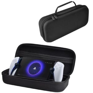 yipuvr hard carrying case for play station portal remote player,waterproof storage bag compatible with new ps portal 5 handheld game consoles,eva travel storage case-only case