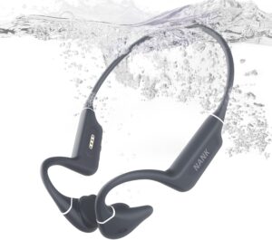 nank runner diver2 bone conduction headphones, ip68 swimming headphones with mp3 player built-in 32g memory, bluetooth 5.3 open ear headphones with cvc6.0 mic for swimming running cycling gym