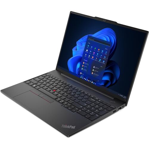 Lenovo ThinkPad E16 Gen 1 16" WUXGA (1920X1200) IPS Laptop | Intel i7-1355U 10-Core | Intel Iris Xe Graphics | Backlit Keyboard | Fingerprint | Thunderbolt 4 | WiFi 6 | 16GB DDR4 512GB SSD | Win11 Pro