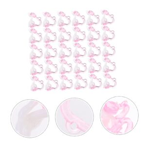 TEHAUX 100pcs Earring Accessories Stud Earring Converters Clip Ear Wrap Earrings Post Earring Converter Jewel Ornaments Earring Making Supplies Pierced Plastic Components Puncture