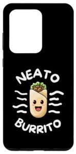 galaxy s20 ultra neato burrito lover cute kawaii funny saying food pun dark case