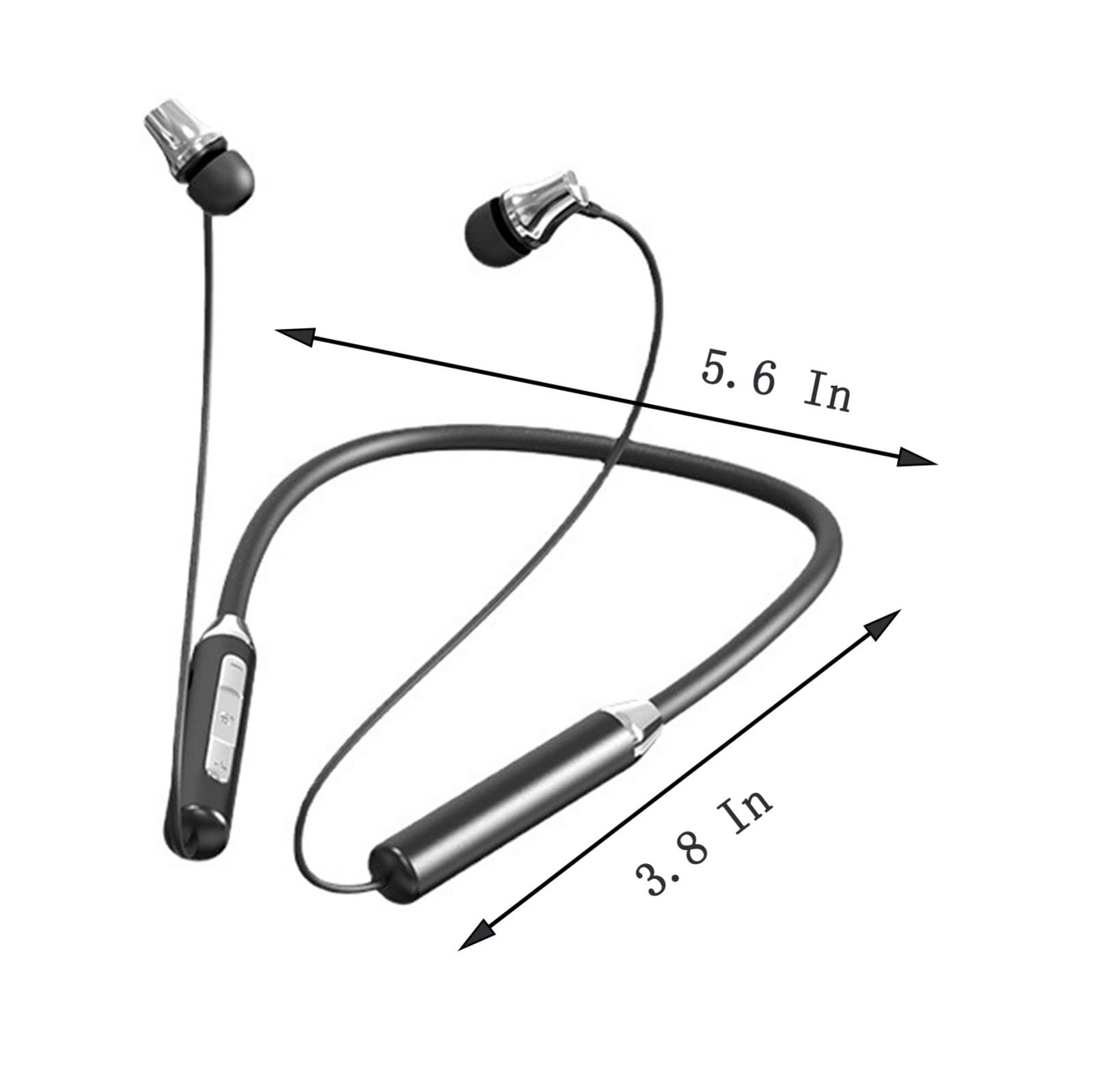 OAVQHLG3B Wireless Earbuds Bluetooth Headphone Neckband Bluetooth 5.1 Headphones,HD Stereo Wireless Sports Earphones,Around Neck Bluetooth Headphones Noise Cancelling Mic Wireless Earphones