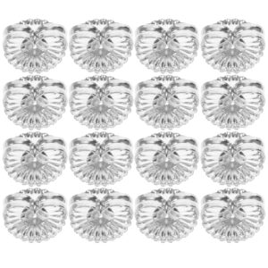 villcase 20pcs flower earring backs for droopy ears safety earring studs secure locking ear backs studs replacement for heavy earrings jewelry findings silver