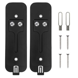 backplate compatible with blink video doorbell, back plate replacement mounting part with blink key tool(2 pack, black)