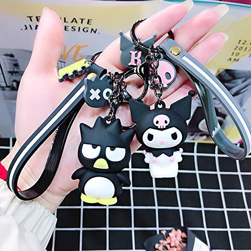 PaPiJoJo Cute Keychains for Women/Girls, Cinnamoroll Kawaii Anime Key Chain Accessories Wristlet Keychain for Backpack Handbag Car Keys