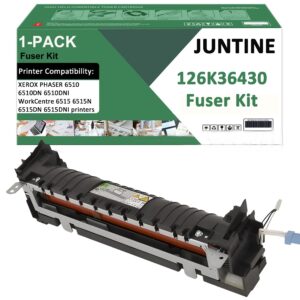 juntine remanufactured 126k36430 phaser 6510 fuser unit replacement for xerox 126k36430 fuser kit for phaser 6510 6510dn 6510dni, workcentre 6515 6515n 6515dn 6515dni printers (100,000 pages, 110v)