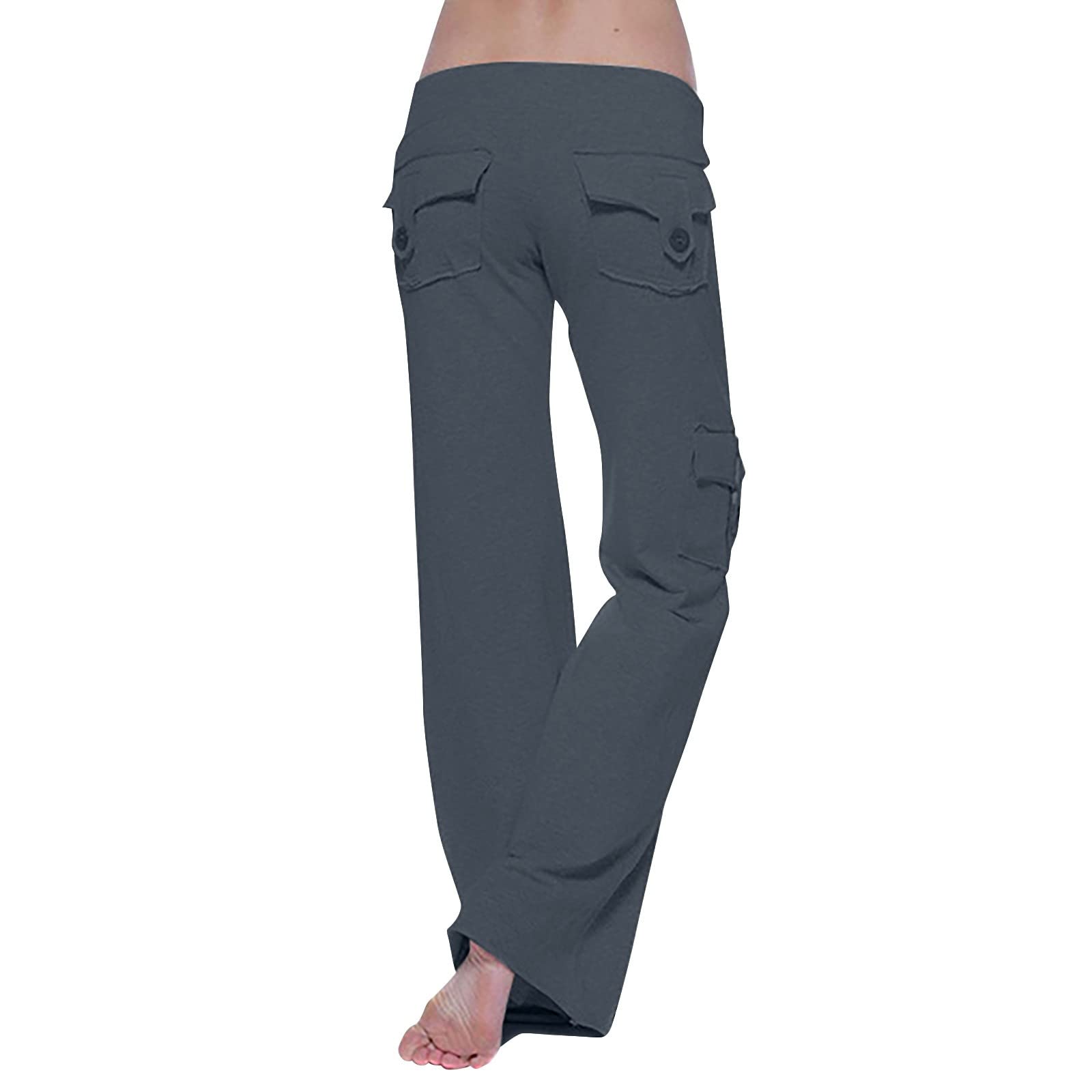 gift cards deals of The day clearance prime Womens Bootcut Yoga Pants with Cargo Pockets Stretchy Palazzo Pants Long Ladies Wide Leg Workout Pants Baggy Cargo Sweat Pants urban outfitters dupes