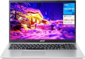 acer 2024 newest aspire 1 slim student laptop computer, 15.6" fhd display, intel celeron dual-core processor, 4gb ram, 128gb emmc, 1-year microsoft 365, business laptop, thin & light, win 11 home s