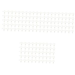 tehaux 150 pcs earring diy accessories fish hook ear wires golden earring wire hook earring hooks with coil jewelry earring findings ear studs hooks open jump rings ear silk dribble metal