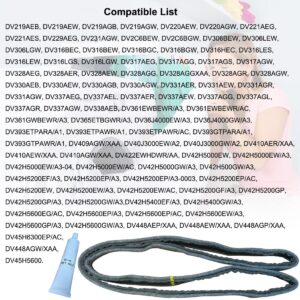 DC97-07618A Drum Felt Seal Gasket Kit Replacement AP4453798, EAP4218879, 3998155, PD00025731, PS4218879, DV42H5200EW DV42H5000EW DV45K6500EV DV48H7400EW Compatible with Samsung Dryer