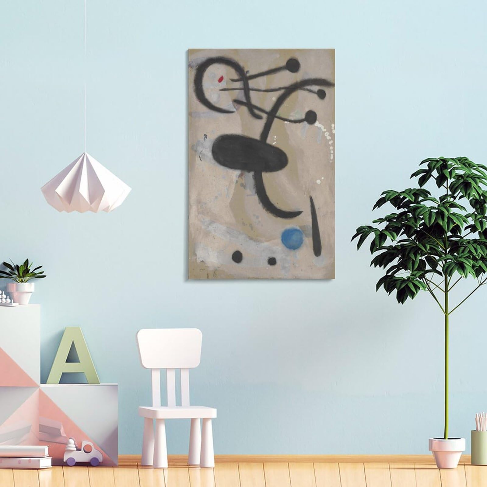 Joan Miro's Abstract Painting Prints Poster (42) Gifts Canvas Painting Poster Wall Art Decorative Picture Prints Modern Decor Framed-unframed 12x18inch(30x45cm)