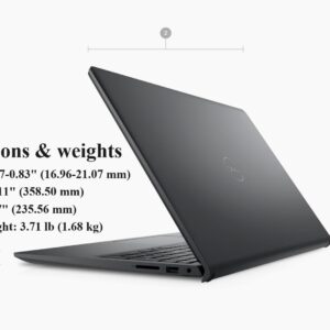 DELL Newest Inspiron 15 Business Laptop, 15.6" Full HD LED, AMD Ryzen 5 5500U,16G RAM,1TB SSD.,Webcam, WiFi, Win 11 Pro, SD Card Reader, Long Battery Life, Carbon Black