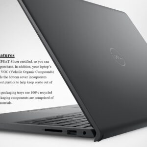 DELL Newest Inspiron 15 Business Laptop, 15.6" Full HD LED, AMD Ryzen 5 5500U,16G RAM,1TB SSD.,Webcam, WiFi, Win 11 Pro, SD Card Reader, Long Battery Life, Carbon Black