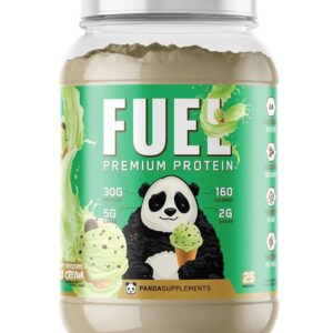 Underground Bio Labs Panda Fuel Premium Protein Non-GMO Whey,Hydrolyzed Collagen,Casein,Probiotics,Enzymes, Keto Friendly,Time Release, 25 Servings (Mint Chocolate Ice Cream)