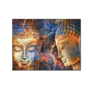 esyem posters buddha mural religious wall art abstract gold buddha mural wall art canvas art poster and wall art picture print modern family bedroom decor 12x16inch(30x40cm) frame-style