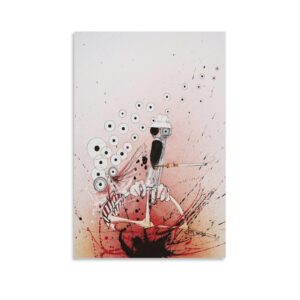 ralph artist steadman - hunter driving pen line modern abstract minimalist art posters wall art paintings canvas wall decor home decor living room decor aesthetic prints 08x12inch(20x30cm) unframe-st