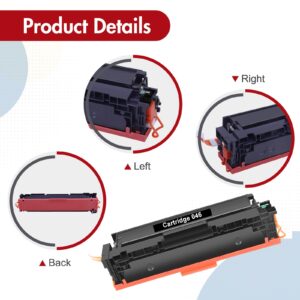 046 046H MF733Cdw 5-Color Toner Cartridge Set Replacement for Canon 046 046H Toner Cartridge for Canon Color imageCLASS MF733Cdw MF731Cdw MF735Cdw LBP654Cdw Laser Printer (5-Pack)