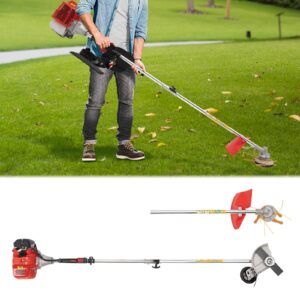 Weed Wacker, 43CC Cordless Weed Eater, 1.25kw Powered, Gas-Powered Brush Cutter, Lawn Edger, Hedge Trimmer Grass Trimmer Tools for The Garden and Yard