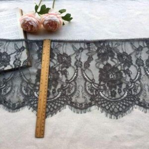 6 yards 10 inch wide flower eyelashes lace fabric-thin lace fabric-embroidered lace fabric by the yard-lace fabric for dresses-eyelash lace trim for sewing craft decoration wedding curtain table cloth