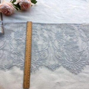 6 yards 10 inch wide flower eyelashes lace fabric-thin lace fabric-embroidered lace fabric by the yard-lace fabric for dresses-eyelash lace trim for sewing craft decoration wedding curtain table cloth