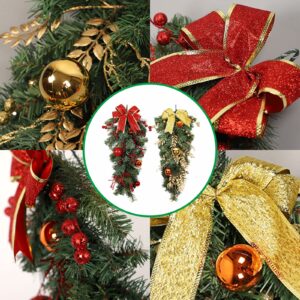 Christmas Decorations Merry Christmas Wreath Decor Hanging Garland Winter Holiday Xmas Home Deco