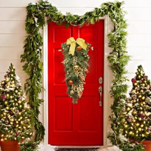 Christmas Decorations Merry Christmas Wreath Decor Hanging Garland Winter Holiday Xmas Home Deco