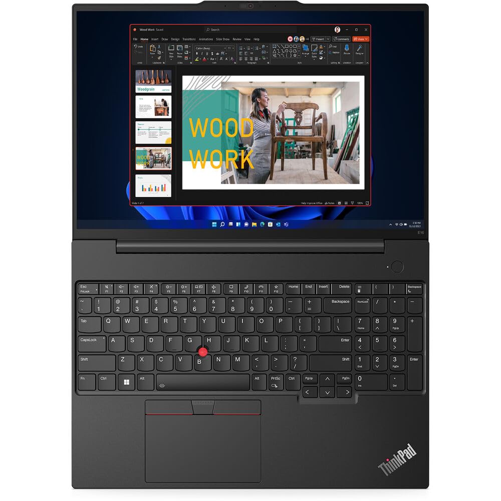 Lenovo ThinkPad E16 Gen 1 Laptop 2023, 16" WUXGA IPS Touchscreen, AMD Ryzen 7 7730U 8-Core, AMD Radeon Graphics, 24GB DDR4, 1TB SSD, Backlit Keyboard, Fingerprint, Wi-Fi 6, Win10 Pro, COU 32GB USB