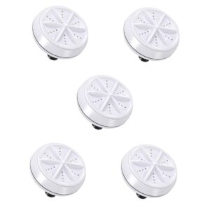 5pcs rotate scrubber ultrasonic turbines washing machine washing machine mini washer washing supplies travel washing machine mini cleaner portable washer travel washer