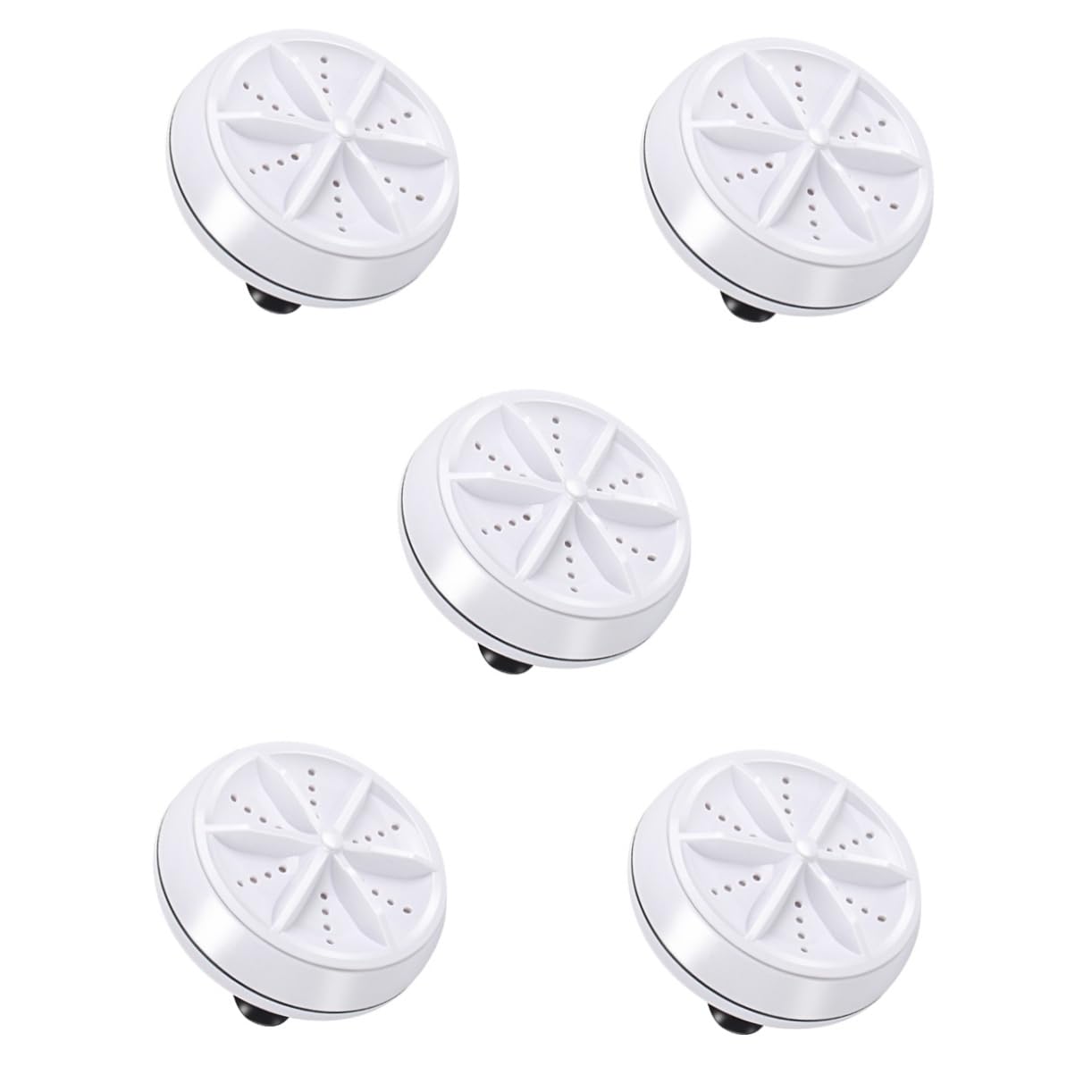 5pcs Rotate Scrubber Ultrasonic Turbines Washing Machine Washing Machine Mini Washer Washing Supplies Travel Washing Machine Mini Cleaner Portable Washer Travel Washer