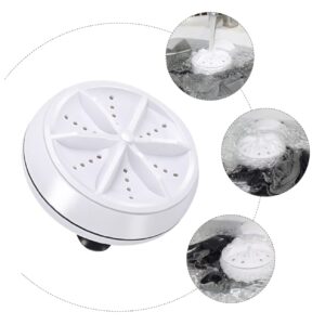 5pcs Rotate Scrubber Ultrasonic Turbines Washing Machine Washing Machine Mini Washer Washing Supplies Travel Washing Machine Mini Cleaner Portable Washer Travel Washer