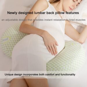 TEKINGMU Pregnancy Pillows for Sleeping, Maternity Pillow, Pregnancy Body Pillow Support for Back, Legs, Belly, HIPS of Pregnant Women, Detachable and Adjustable with Pillow Cover