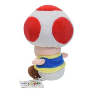 ZYPHYR Red Toad Plush - Sitting Mushroom Plush Cartoon Game Stuffed Toy Doll Gifts for Fans collectable