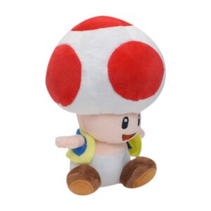 ZYPHYR Red Toad Plush - Sitting Mushroom Plush Cartoon Game Stuffed Toy Doll Gifts for Fans collectable