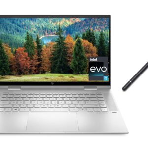 HP Envy 15.6” FHD 2-in-1 Touchscreen Laptop | Intel Core i5-1240P | Intel Iris Xe Graphics | 12GB RAM | 256GB SSD | Backlit | Fingerprint | Windows 11 Home | Bundle with Stylus Pen