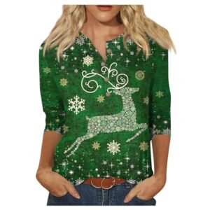 havuityy christmas sweatshirts women's christmas tops long sleeve workout tops for women christmas costumes christmas tshirts shirts for women womens t shirts christmas blouses for women 3x-large