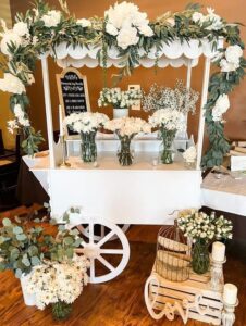 wooden party candy cart, wood candy cart, sugar and sweet cart for weddings, party, decorations, for wedding decorations and party decor's