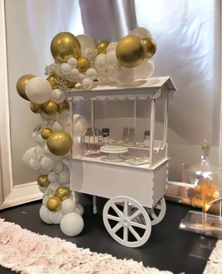 Wooden Party Candy Cart, Wood Candy Cart, Sugar and Sweet Cart for Weddings, Party, Decorations, for Wedding Decorations and Party Decor's