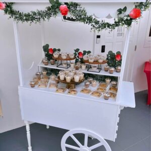 Wooden Party Candy Cart, Wood Candy Cart, Sugar and Sweet Cart for Weddings, Party, Decorations, for Wedding Decorations and Party Decor's