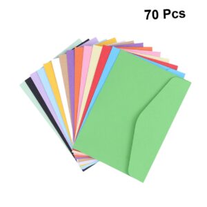 EXCEART 140 Pcs Postcard Envelope Invitation Cards Envelope Letter Envelopes Blank Greeting Cards Party Invitation Envelope Blank Cards Wedding Cards Simple Clamshell Folding Paper