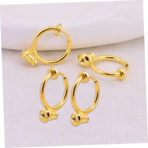 EXCEART 36 Pcs Cuff Earrings Ear Rings Earrings for Unpierced Ears Ear Cuff Piercing Wrap Earrings Ear Cuff Gold Earrings Backs for Studs Silver Ear Cuffs Ear Clips Metal Accessories