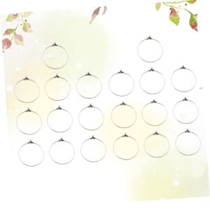 ABOOFAN 20pcs DIY Earring Hoop Earring Hoop Jewelry Making Earring Finding Bezel Charms Pendants Earring Pendant DIY o Ring Charm DIY Earring Supplies Small Gold Hoop Earrings Connector