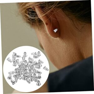 200 Pcs Earrings Earplugs Earring Backs for Studs Earring Backs for Kids Metal Earring Backs Heavy Earring Support Backs Earring Parts Earring Accessories Pierced Earring Backs