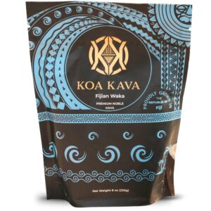 koa kava fiji kava powder- premium noble waka kava tea made from lateral kava root in savusavu, fiji. 8 oz