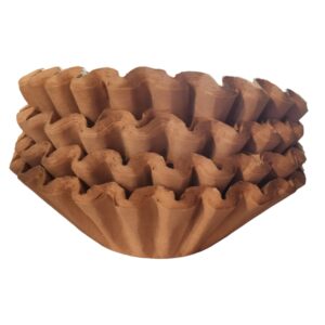 natural, unbleached, coffee filters biodegradable and compostable, brown for commercial and home coffee, for large basket 8-15 cup - xl size (200)