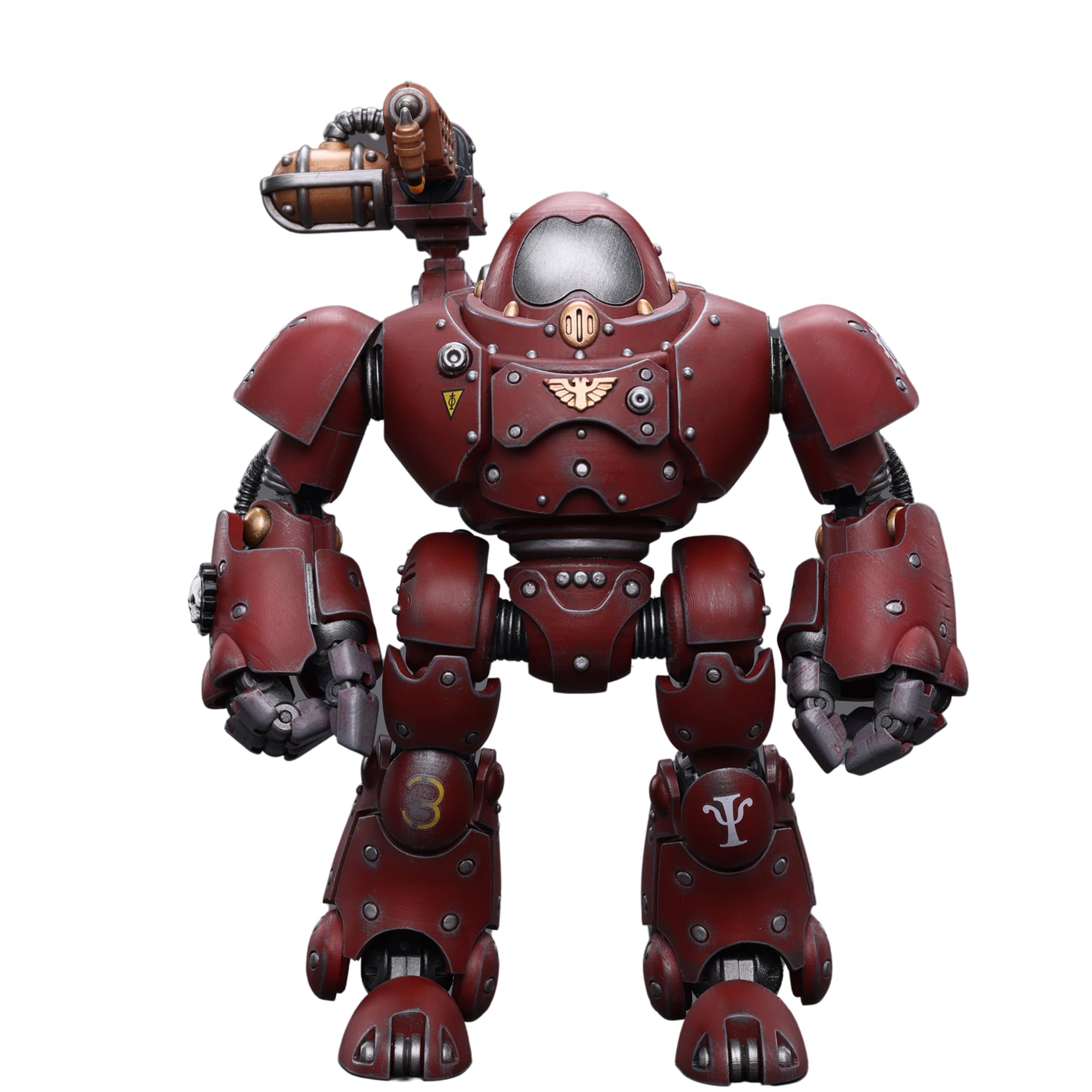 JOYTOY 1/18 Warhammer 40,000 Action Figure Adeptus Mechanicus Kastelan Robot with Incendine Combustor Collection Model (7.2 inch)