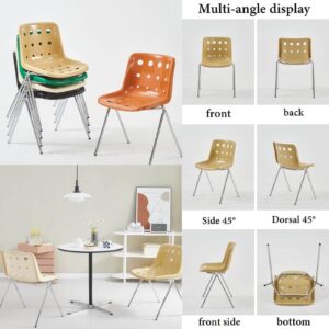 RILOOP Dining Chairs,Kitchen Dining Room Chairs,Mid Century Modern Living Room Bedroom Side Chairs with Back Living Room Chair,Suitable for Living Room, Bedroom, Study Room/D/55 * 46.5 * 67.5Cm