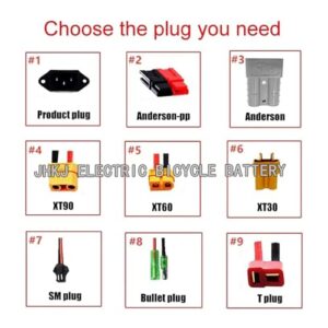 JHKJ E-Bike Battery 36V 10Ah 12AH 15Ah 20AH Electric Bike Lithium Battery Ebike Battery 36 Volt Bike Battery with Charger Compatible with All Electric Bikes,Xt60 Plug,20AH