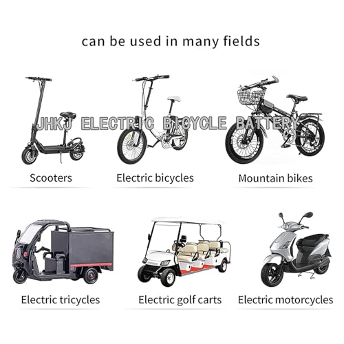 JHKJ E-Bike Battery 36V 10Ah 12AH 15Ah 20AH Electric Bike Lithium Battery Ebike Battery 36 Volt Bike Battery with Charger Compatible with All Electric Bikes,Xt60 Plug,20AH