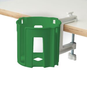 cup-holster - the best anti-spill cup holder for your desk or table (green, 1)