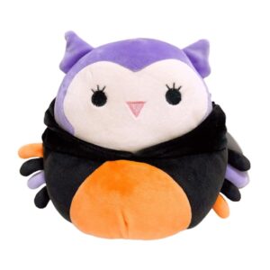 squishmallows hoodie squad 5" holly the owl in spider costume plush doll toy